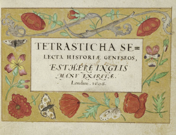 Celebrate Esther in April! – Esther Inglis (c1570-1624): Calligrapher ...